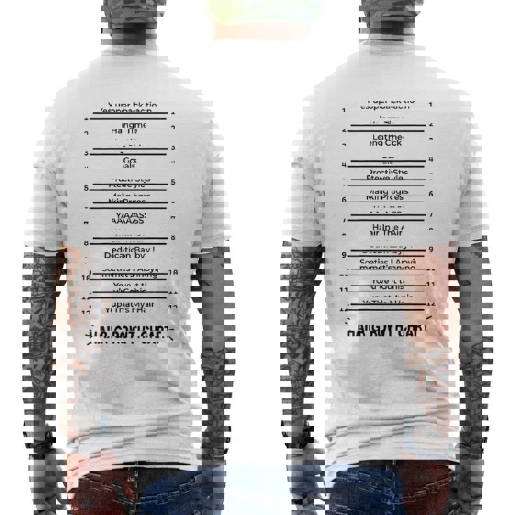 Hair Growth Chart Length Check For Your Stylish Long Hair Men's T-shirt ...