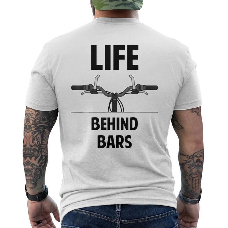 Life Behind Bars Bike Men's T-shirt Back Print - Monsterry