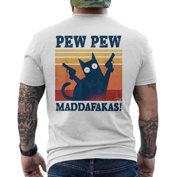 Pew Madafakas Cat Wars Vintage New PewPewPew Wars Crazy Cat Men's Back ...