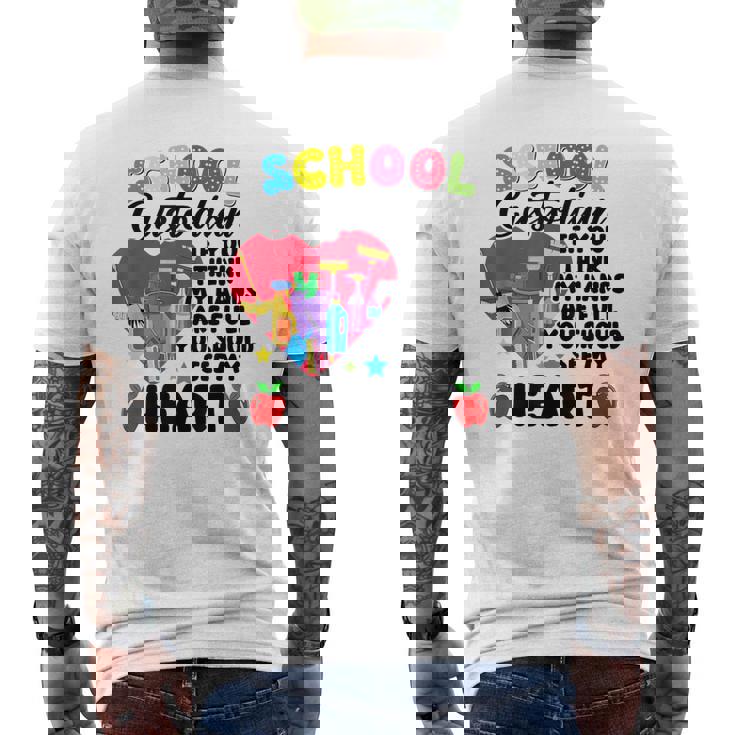 School Custodian Appreciation School Janitor Custodial Men's T-shirt ...