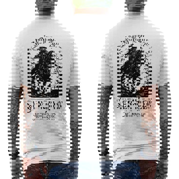 Sleepy Hollow Vintage Headless Horseman Halloween Men's T-shirt Back ...
