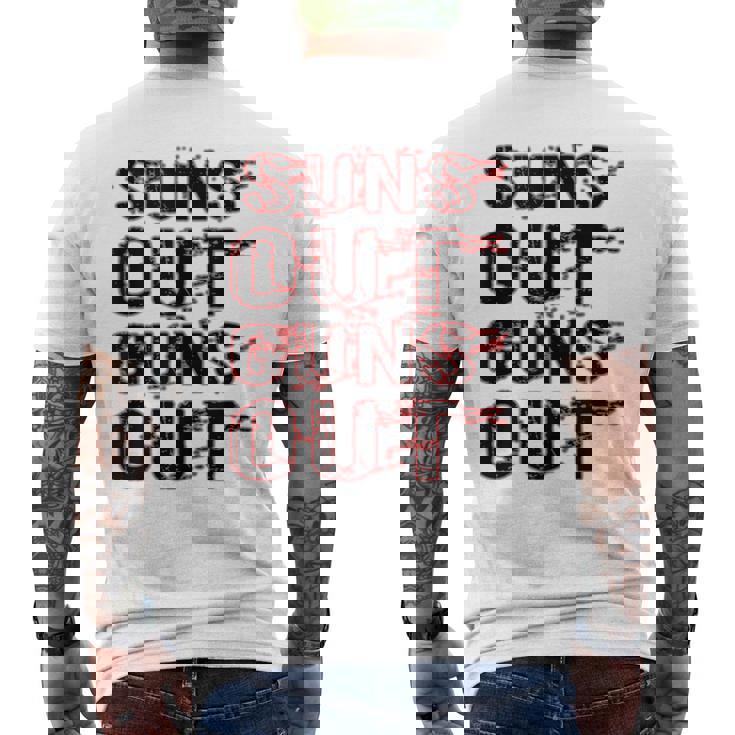 Suns Out Guns Out Workout Gym Muscle Exercise Sunsout Men's T-shirt ...