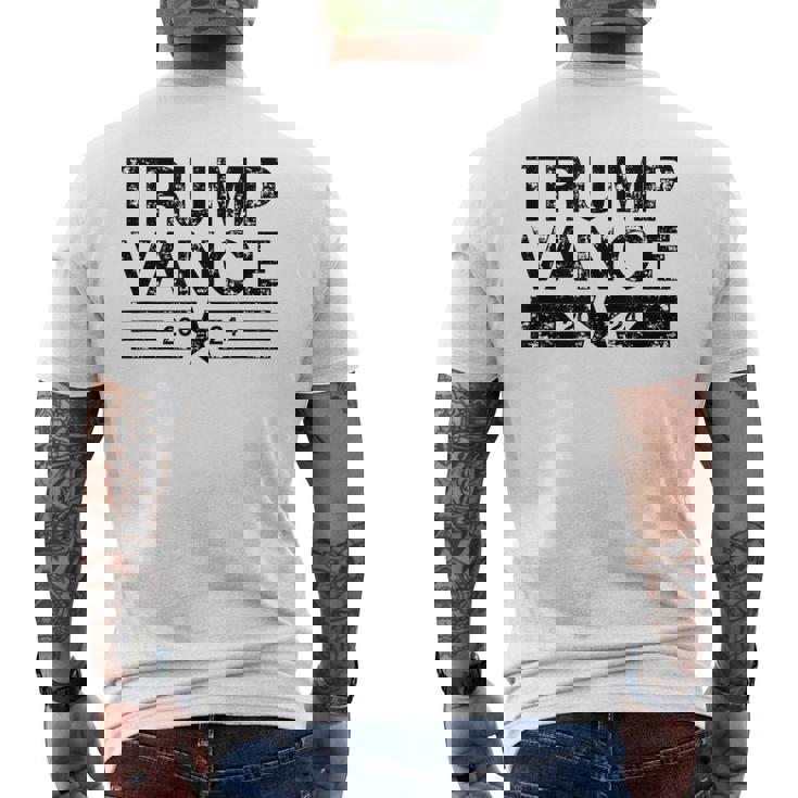 Trump JD Vance 2024 Retro Distressed Stripe Trump Vance Men's T-shirt ...