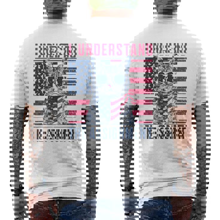 I Understand The Assignment Meme Men's T-shirt Back Print | Mazezy