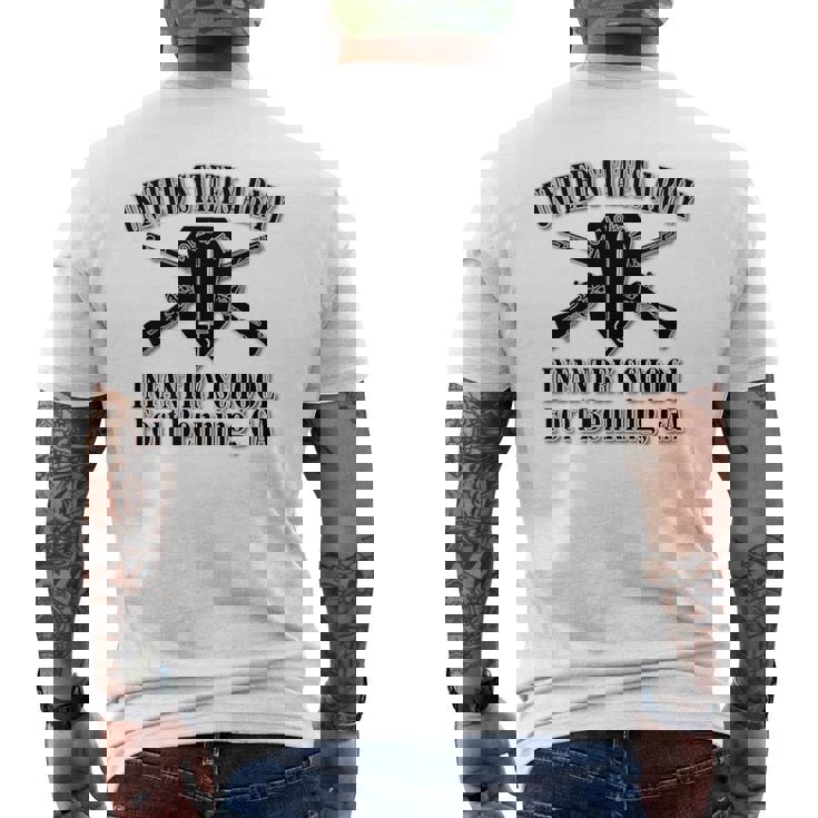 US Army Infantry School Front Men's T-shirt Back Print - Monsterry