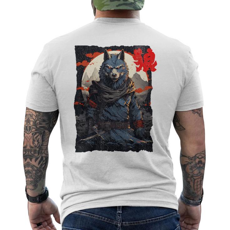 Werewolf Head Halloween Mythical Wolf Ninja Men's T-shirt Back Print ...