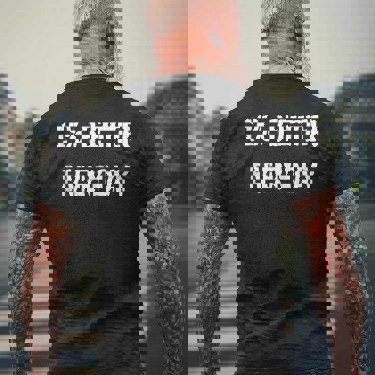 1 Percent Better Every Day Motivational Growth Mindset Men's T-shirt ...