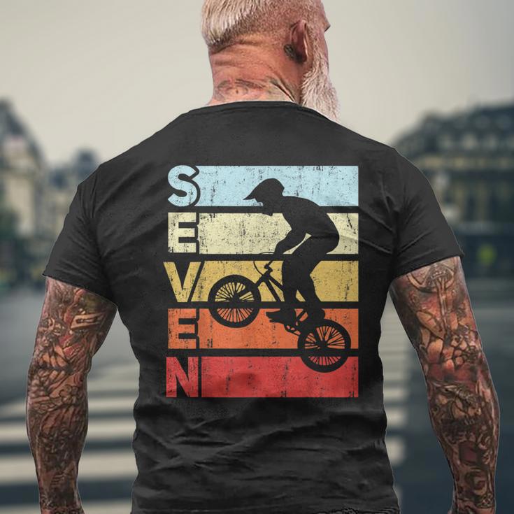 7 Year Old Bmx Birthday Party Vintage Dirt Biking 7Th Bike Men's T ...