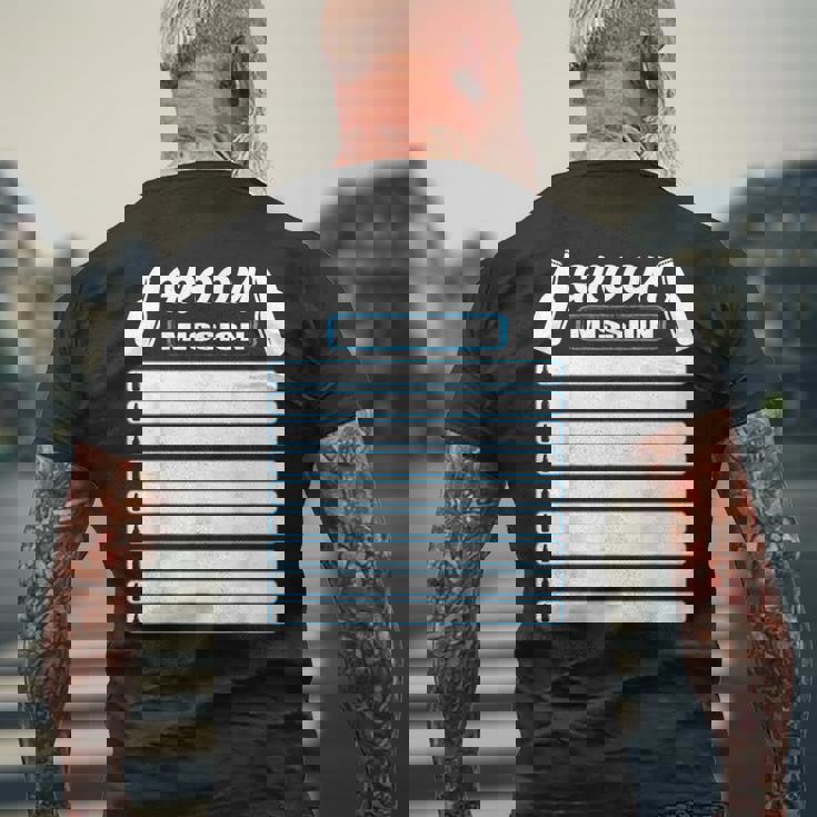 Bachelor Party With Checklist Tasks For The Groom Diy Men's T-shirt ...