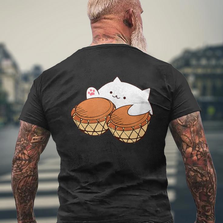 Bongo Cat Merch Cute Kawaii Cat Meme Men's Back Print T-Shirt ...