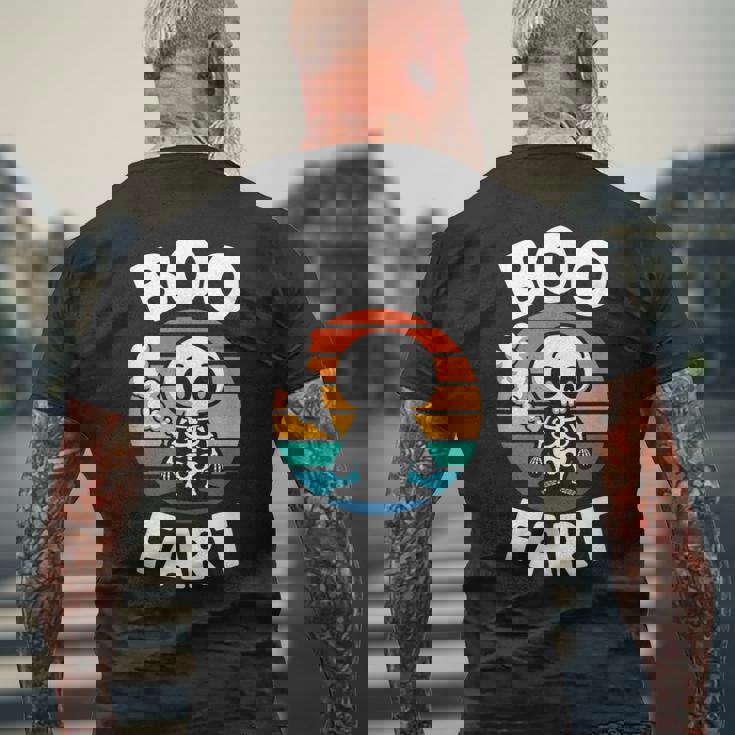 Boo Fart Farting Skeleton For Halloween Men's T-shirt Back Print ...