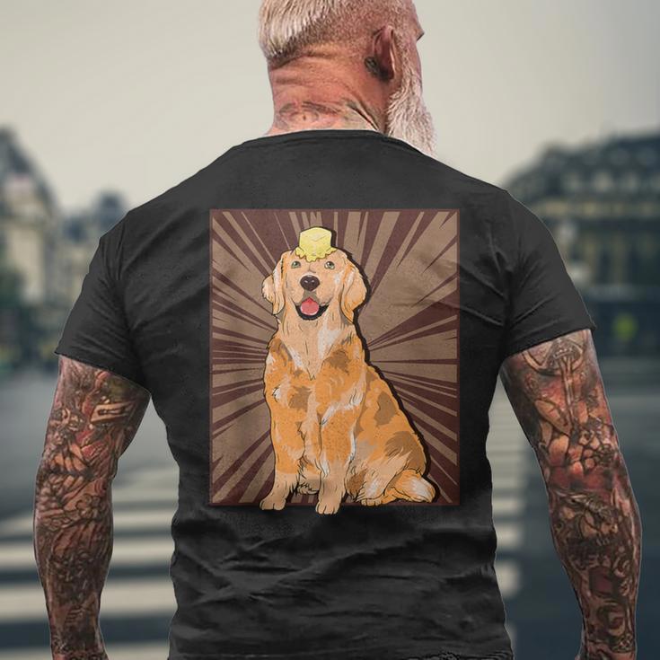 Butter Dog Meme Cute Golden Retriever Dank Meme Men's T-shirt Back ...