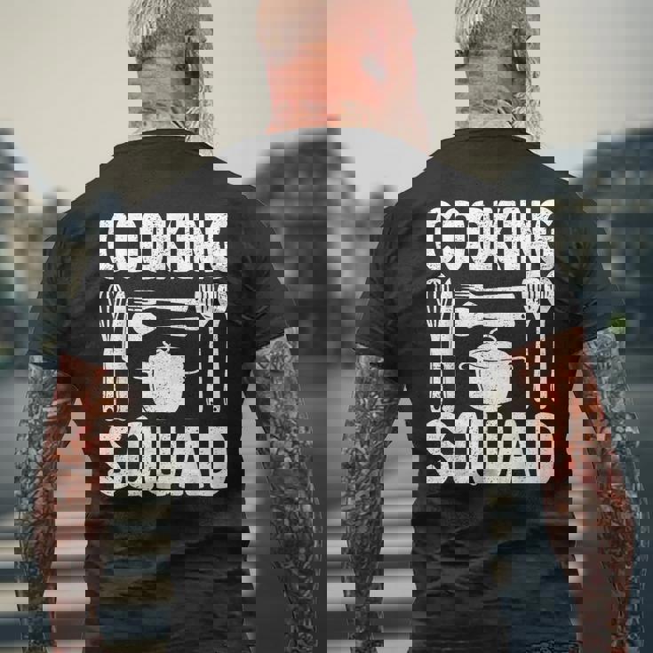 Cook Culinary Cooking Squad Team Kitchen Friends Men's T-shirt Back Print - Monsterry