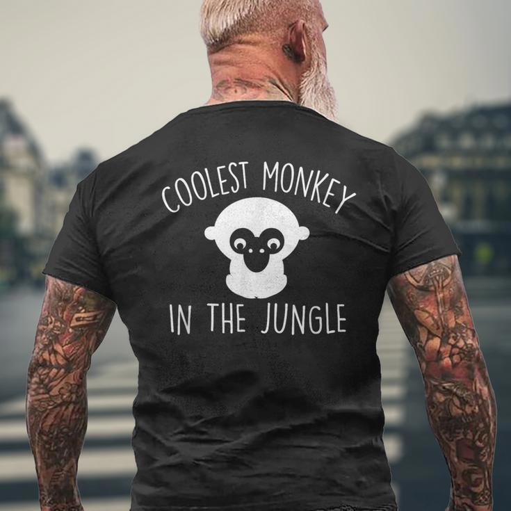 Coolest Monkey In The Jungle Meme Men's T-shirt Back Print - Monsterry
