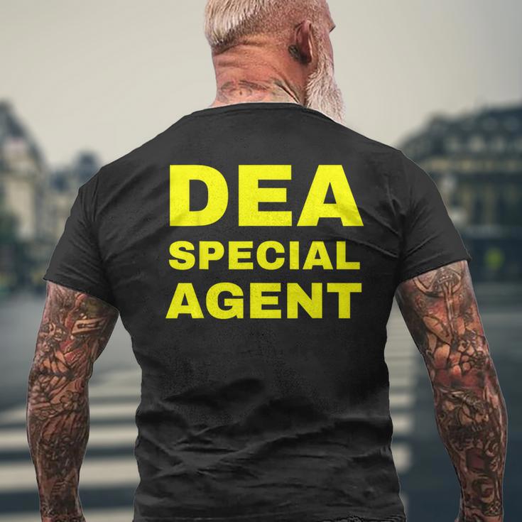 Dea Special Agent Uniform Front Side Yellow Text On Duty Men's T-shirt ...