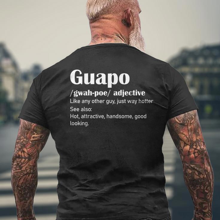 The Definition Of Guapo Men's T-shirt Back Print | Mazezy