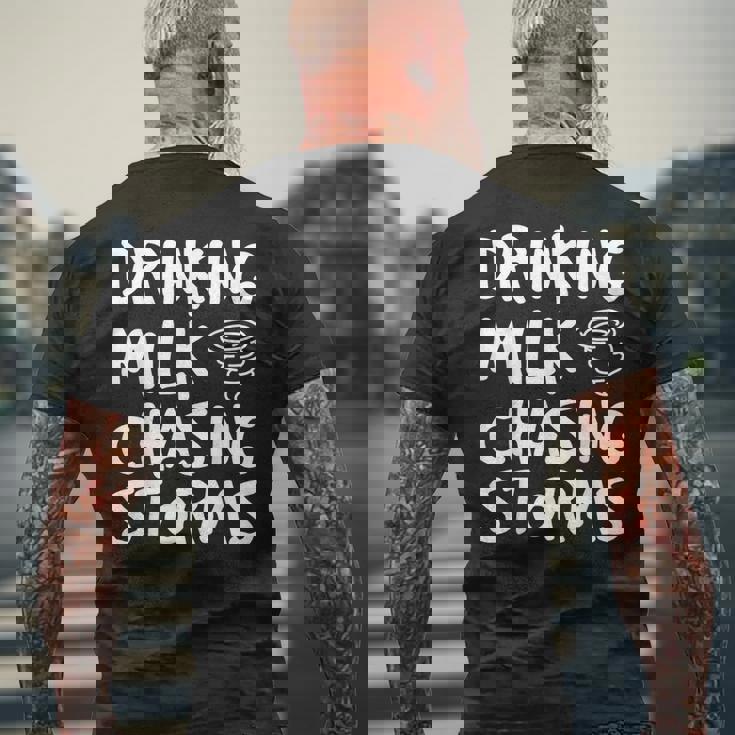 Drinking Milk Chasing Storm Storm Chaser Tropical Cyclone Men's T-shirt ...