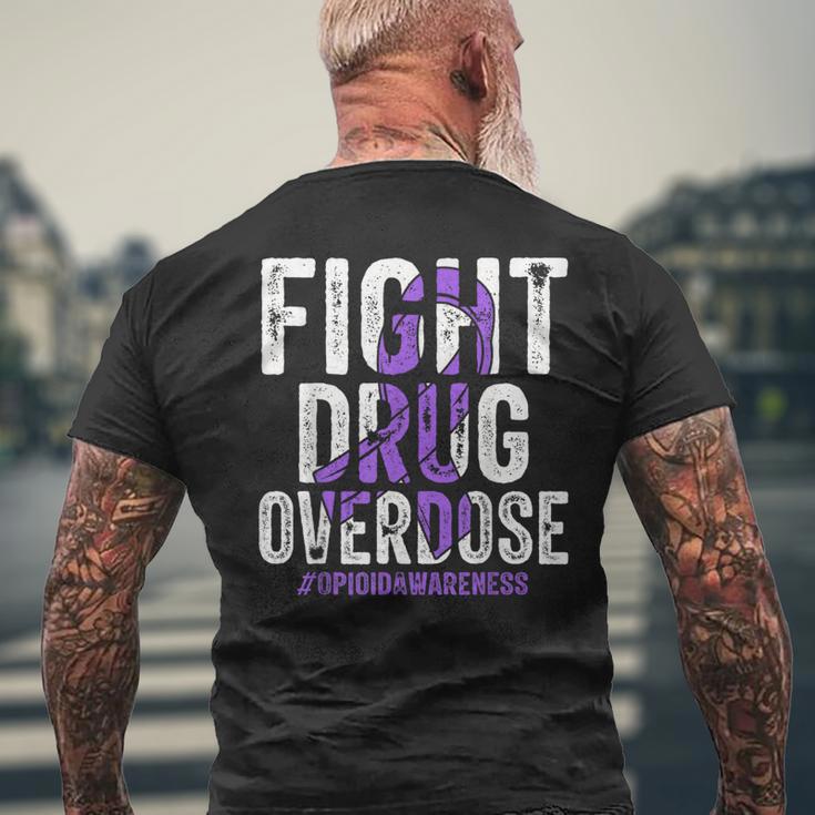 Fight Drug Overdose Purple Ribbon Opioid Overdose Awareness Men's T ...