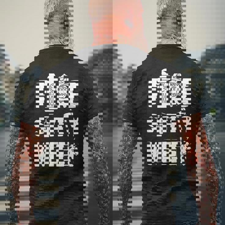 Fire Safety Week Prevention Month Firefighter Stop Drop Roll Men's T ...