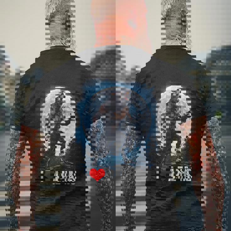 Cringe Werewolf Wolf Meme I Heart Alphas I Love Alphas Men's T-shirt ...