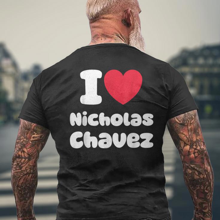 I Heart Nicholas Chavez Men's T-shirt Back Print | Mazezy