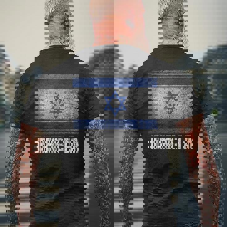 Israel Drinking Team Jewish Israeli Flag Men's T-shirt Back Print ...