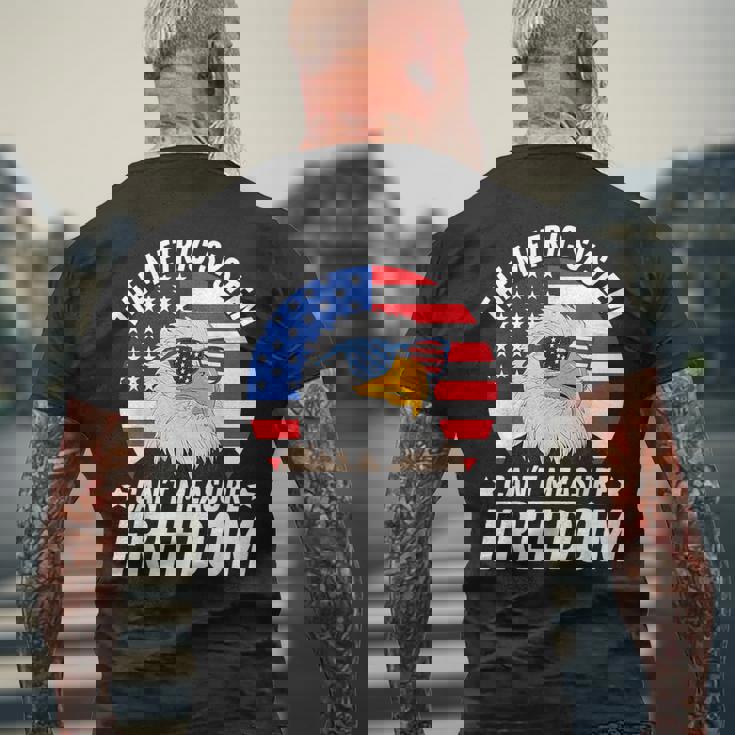 The Metric System Can't Measure Freedom Bald Eagle Usa Flag Men's T ...