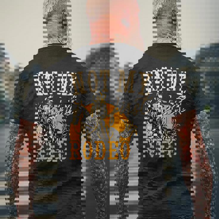 Not My First Rodeo Old School Cowboy Quote Saying Meme Men's T-shirt ...