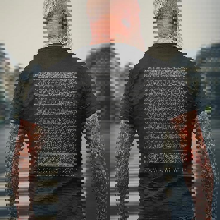 Occult 72 Sigils Of Goetia Demonic Unholy Death Men's T-shirt Back ...