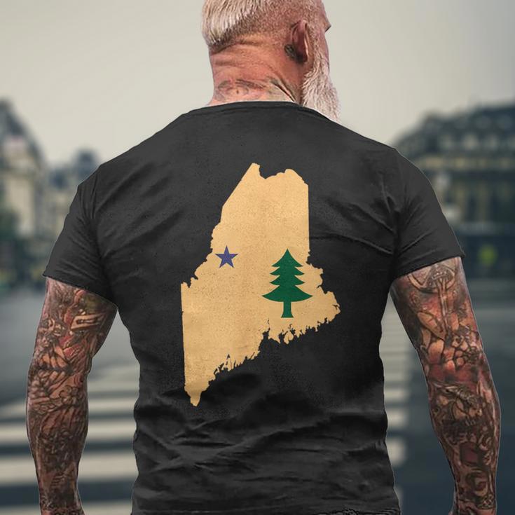 Original Maine State Flag Northern New England Dirigo Men's T-shirt ...