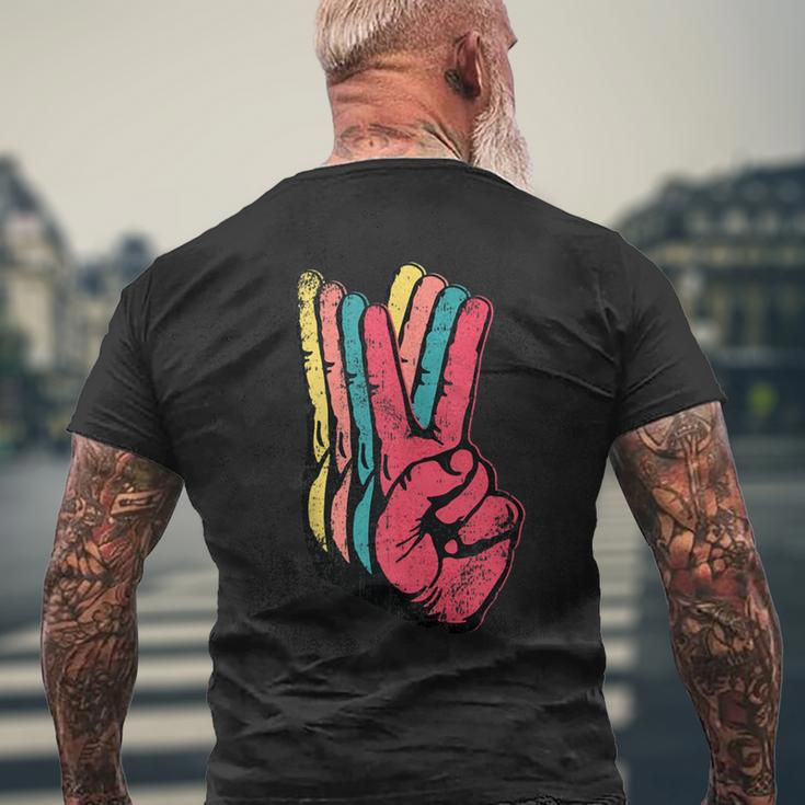 Peace Hand Sign Retro Vintage 70S 80S 90S Pop Culture Men's T-shirt ...