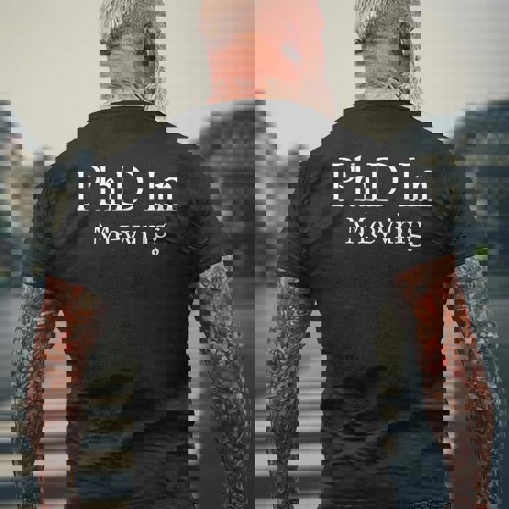 Phd In Mewing Meowing Mog Meme Men's T-shirt Back Print - Monsterry