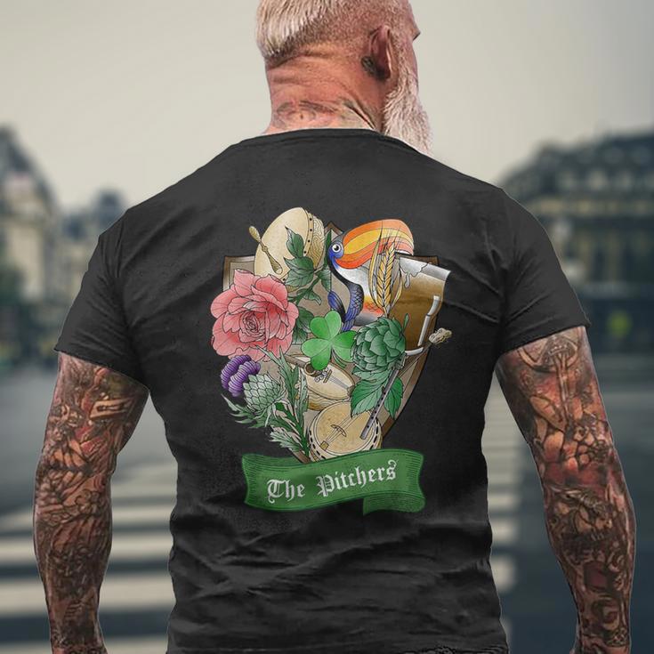 The Pitchers Band Irish Folk Rock Music Logo Men's T-shirt Back Print ...