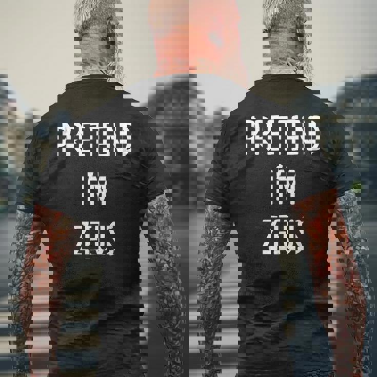 Pretend Im Zeus Greek God Easy Costume For Halloween Party Men's T ...