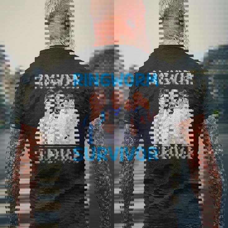 Ringworm Survivor Oddly Specific Dank Meme Men's T-shirt Back Print ...