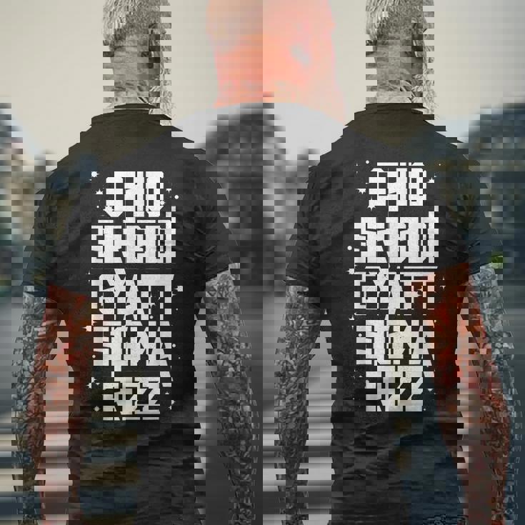 Skibidi Rizz Gyatt Ohio Sigma Rizzler Toilet Meme Men's T-shirt Back ...