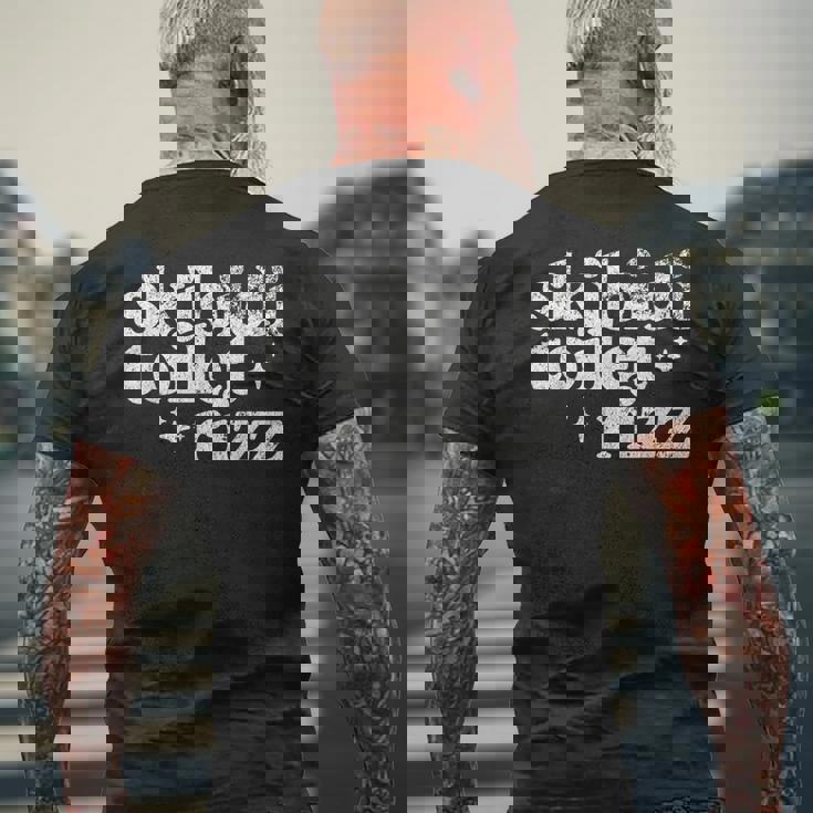 Skibidi Toilet Rizz Meme Men's T-shirt Back Print | Mazezy