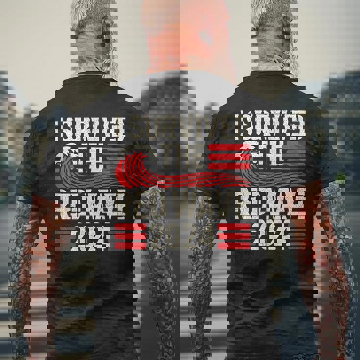 I Survived The Red Wave 2024 Men's T-shirt Back Print | Mazezy