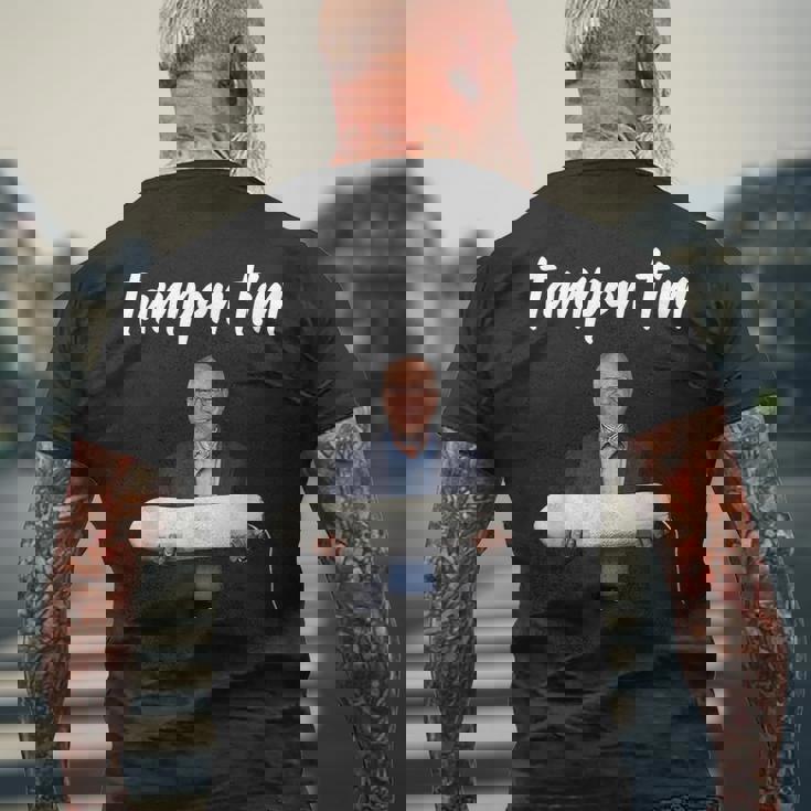 Tampon Tim Tim Walz Joke Men's T-shirt Back Print | Mazezy