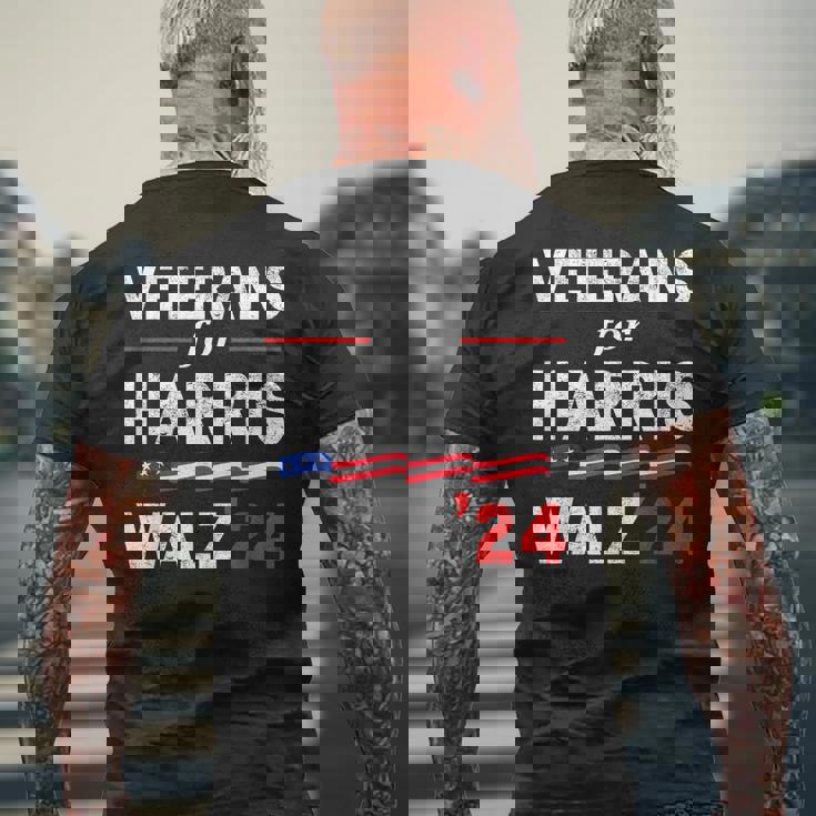 Veterans For Harris Waltz 2024 Election Vote Blue Democrat Men's T ...