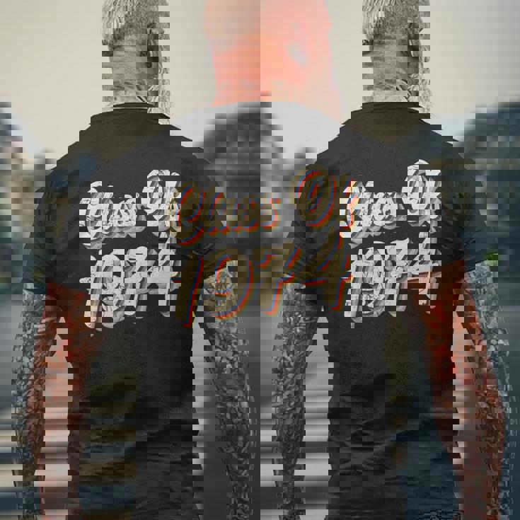 Vintage Class Of 1974 50Th Reunion High School Graduation 74 Men's T ...