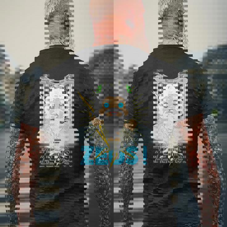 Zeus Greek God Mythology Kawaii Mount Olympus Men's T-shirt Back Print ...