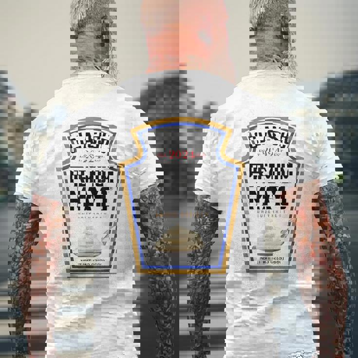 Blue Mayonnaise Diy Halloween Costume Mayo Condiments Men's T-shirt ...