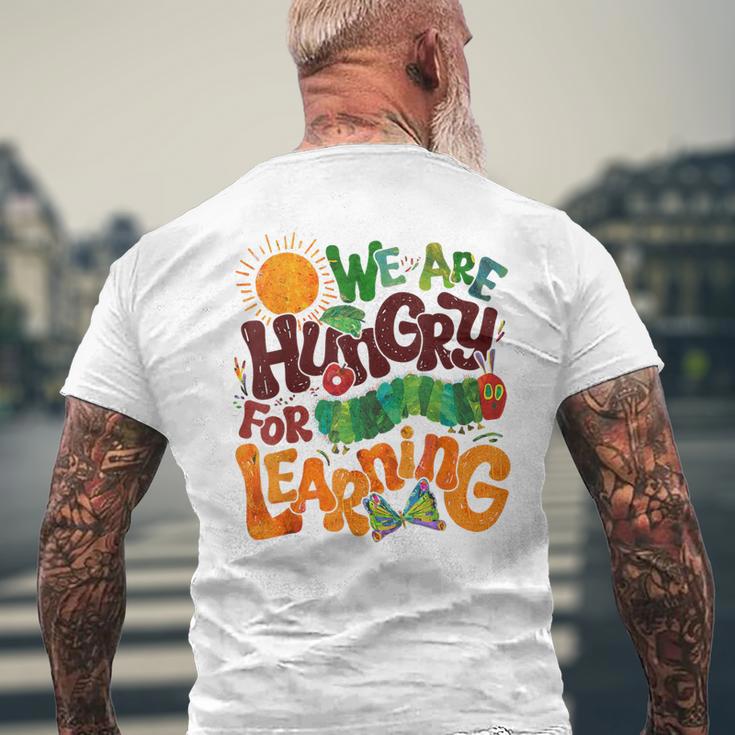 Caterpillar In This Class We Are Very Hungry For Learning Men's T-shirt Back Print - Monsterry