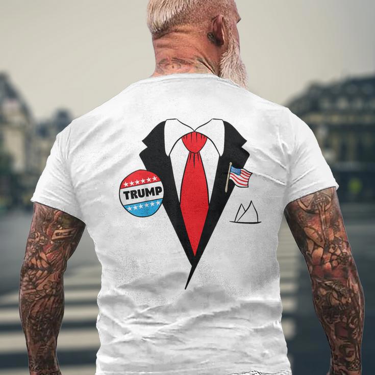 Donald Trump Halloween Costume Cartoon Men's T-shirt Back Print - Monsterry