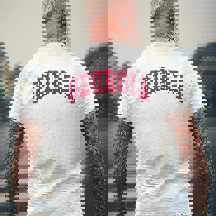 Georgia Throwback Classic Men's T-shirt Back Print | Mazezy