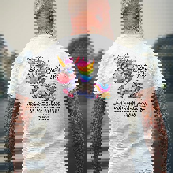 Inappropriate Embarrassing Queef Men's T-shirt Back Print - Monsterry