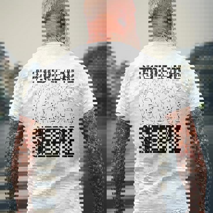 People Are Sheeple Wojak Npc Meme Brainwashed Masses Obey Men's T-shirt ...