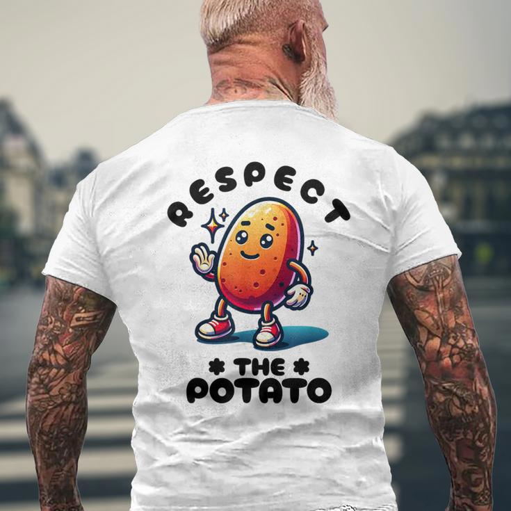 Respect The Potato Potatoes Vegetables Graphic Chips Cartoon Men's T ...