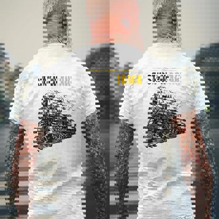 Stay On Track Vintage Steam Train Big Boy Locomotive 4014 Men's T-shirt ...